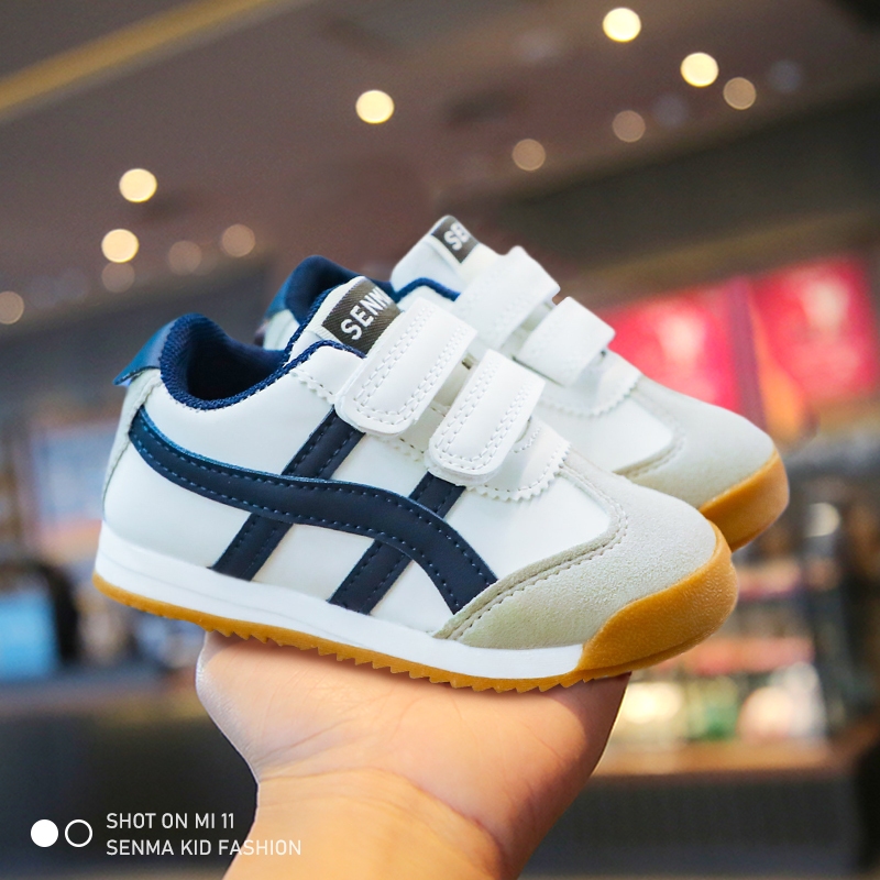 SENMA White Shoes For Kids Boys Rubber Shoes Korean Sneakers ...