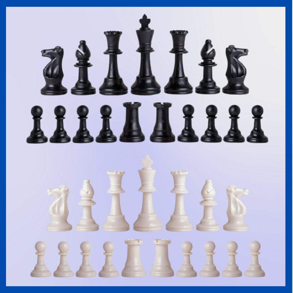 Plastic Chessmen Coin Set Chess Pieces For Children and Adult | Shopee ...