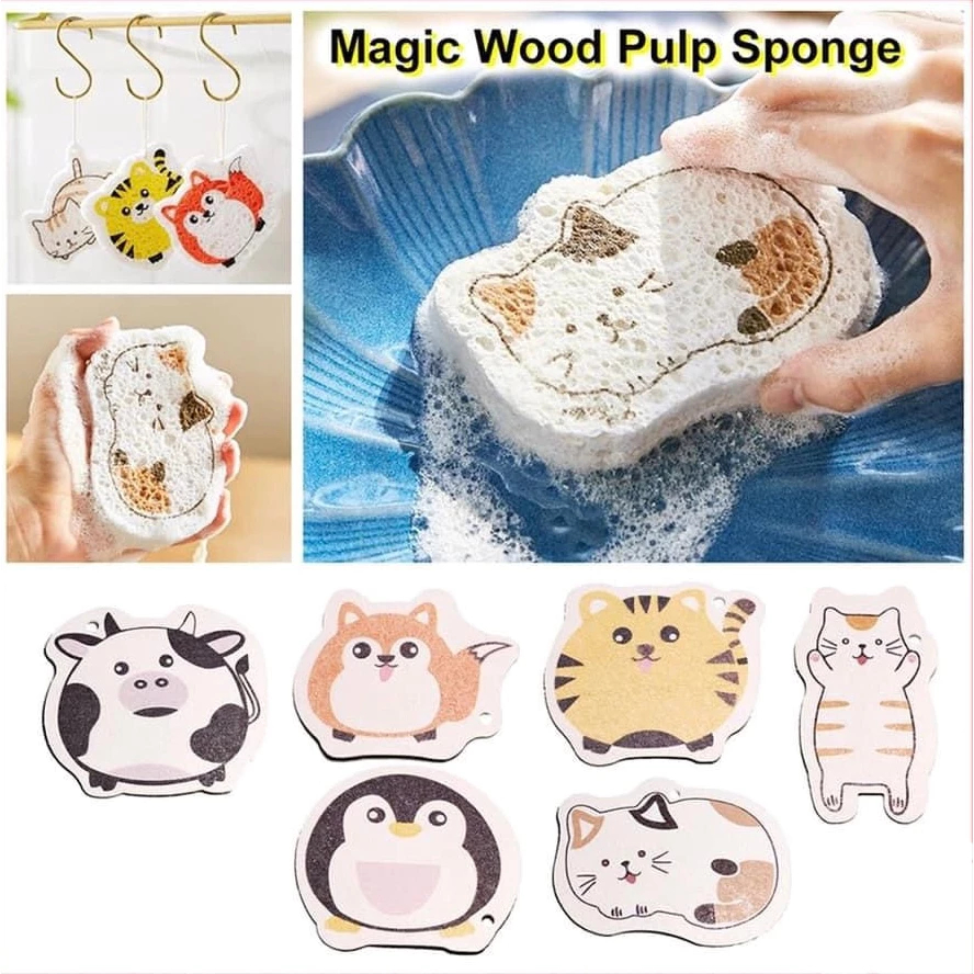 KiKi Melamine Sponge Dishwashing Kitchen Nano Emery Magic Sponge ...