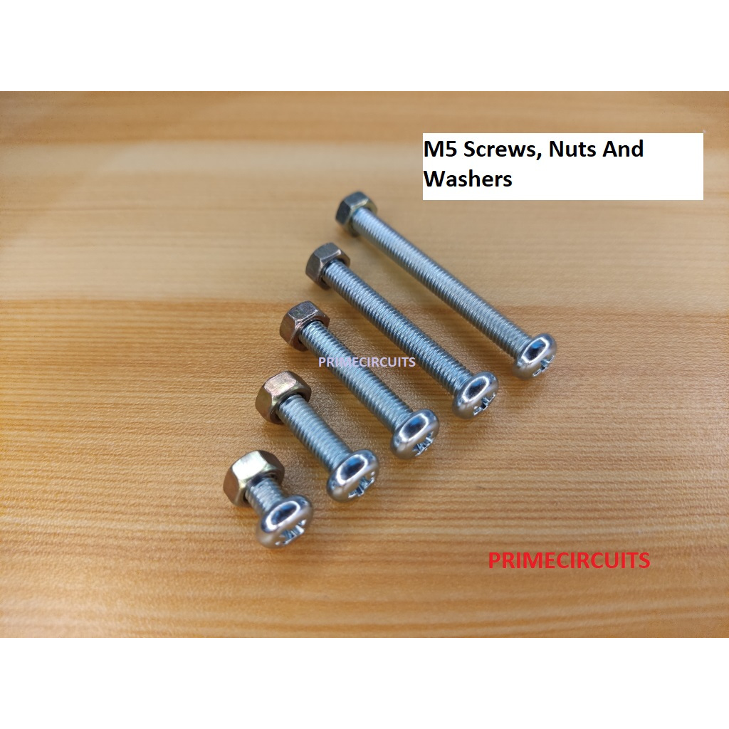 10pairs M5 m5 Round Pan Head Machine Screw with hex nut brand new m5 ...