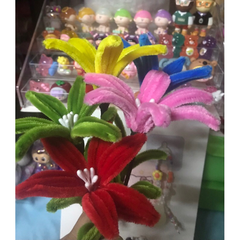 FUZZY WIRE FLOWER ARTIFICIAL HANDMADE- 1 piece | Shopee Philippines