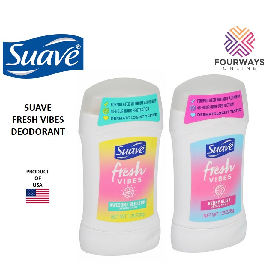 Suave Fresh Vibes Deodorant 35g | Shopee Philippines