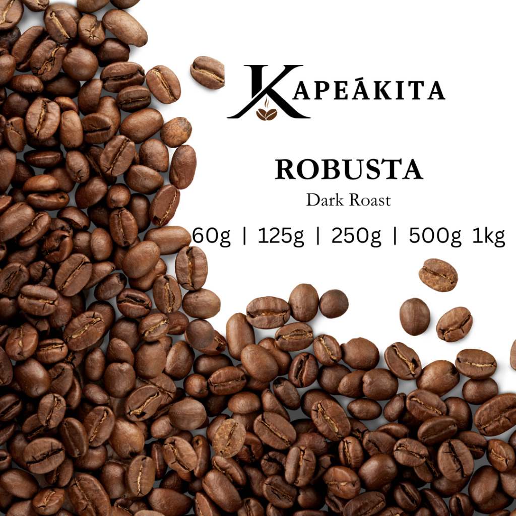 ROBUSTA DARK ROAST | COFFEE BEANS Pouch |1kg | 250g | 500g - Black ...