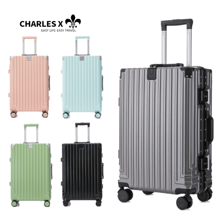 Charlesx Luggage large capacity, aluminum frame, silent, universal ...