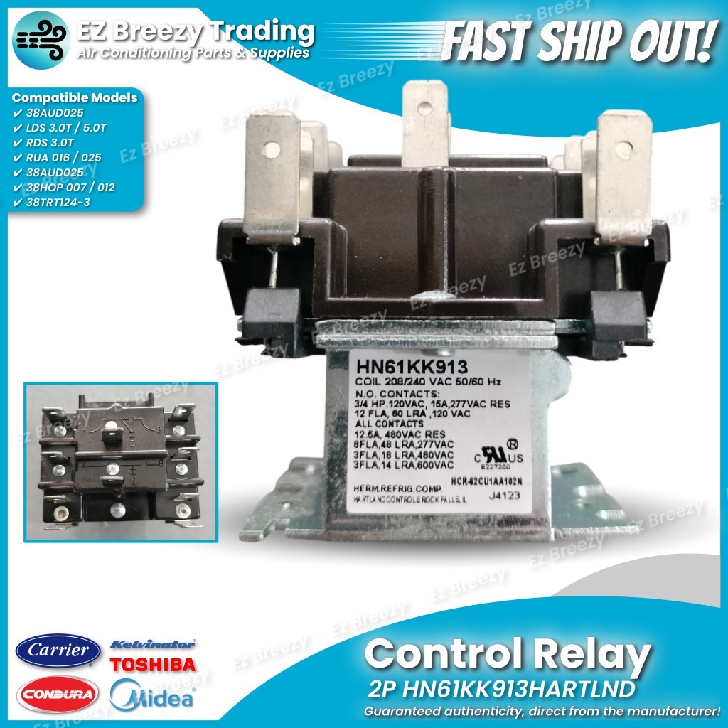 Control Relay 2P HN61KK913HARTLND for Outdoor Air Conditioning Units ...