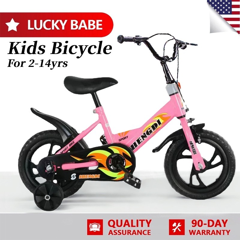 LUCKYBABE Kids Bike Kid Tricycle 12 inches Kids Bicycle Bike for Boy ...