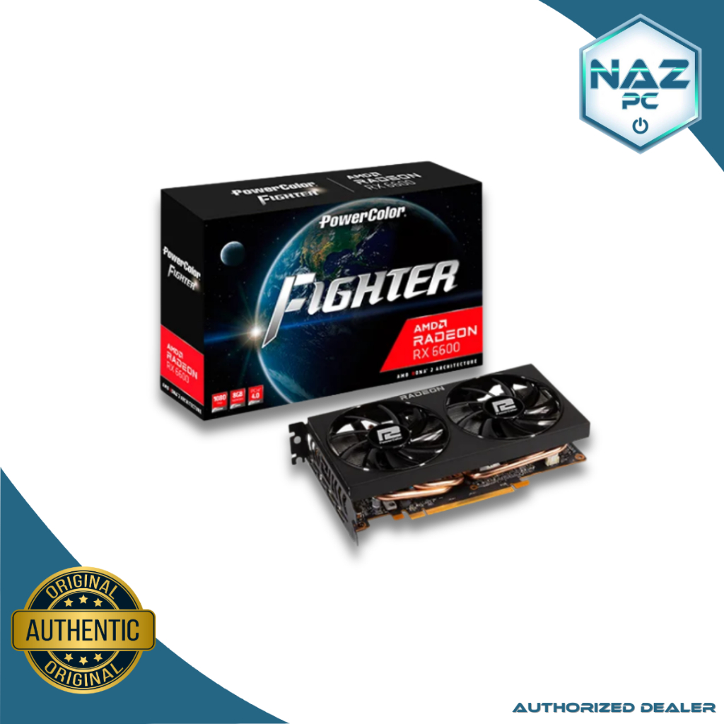 PowerColor Fighter RX 6600 8GB Black | Shopee Philippines
