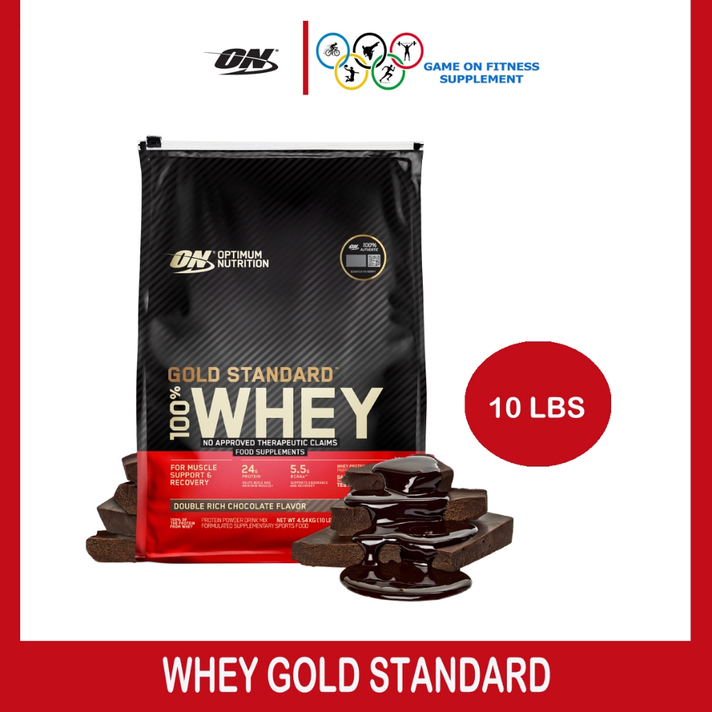 Optimum Nutrition Gold Standard 100% Whey Protein 10 lbs | Shopee ...