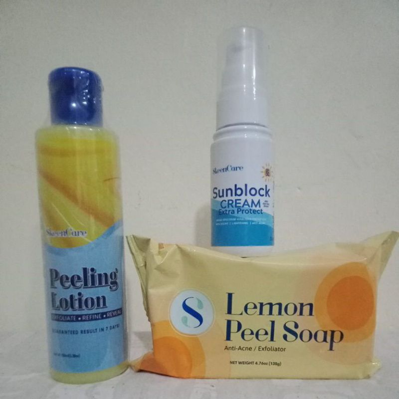 Trio SkeenCare Peeling Lotion 100ml+Skeen Care Sunblock Cream Spf50 ...
