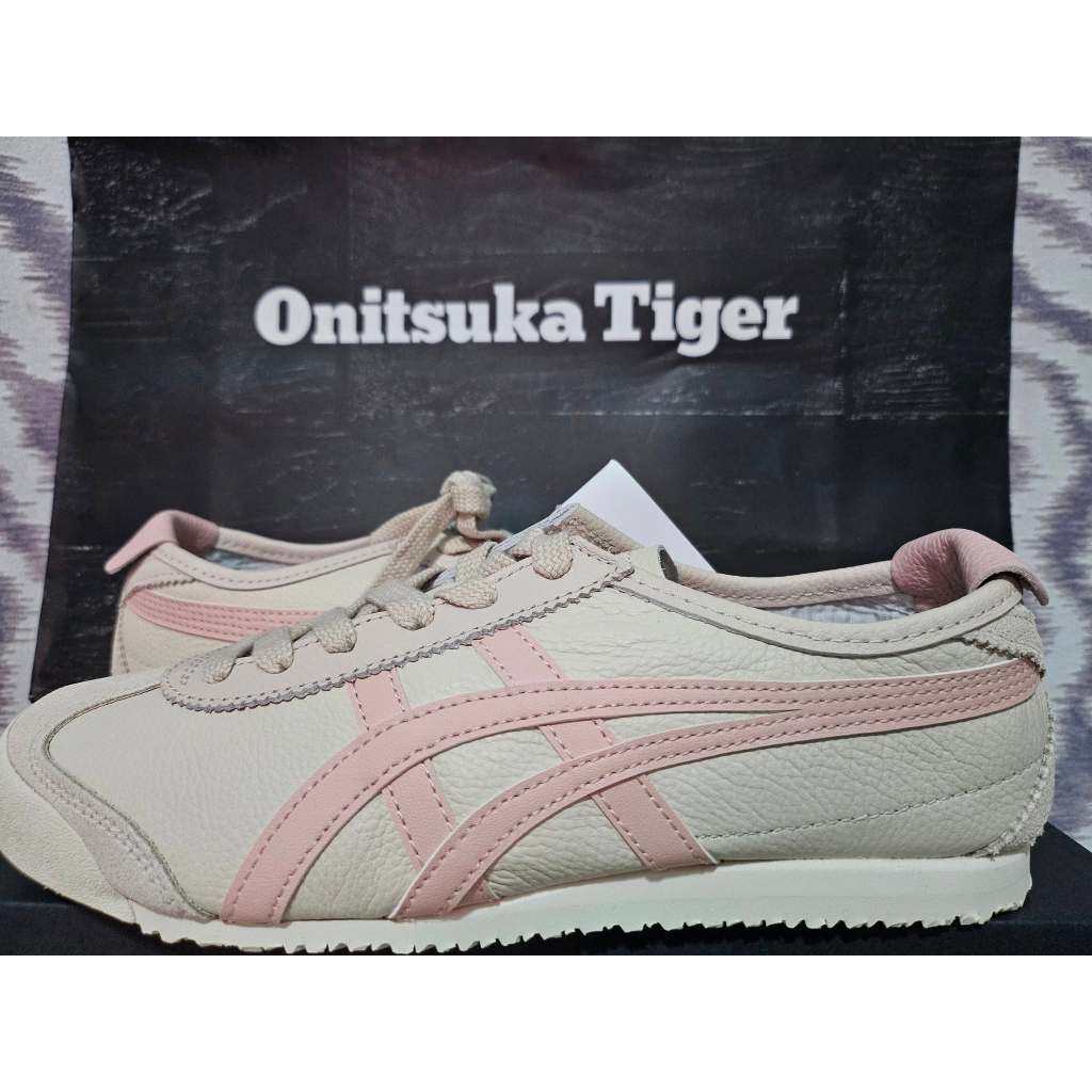 Authentic Onitsuka Tiger Mexico 66 Oatmeal/Ginger Peach US7 | Shopee ...