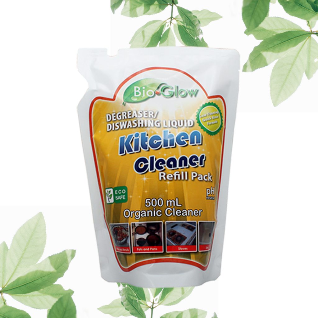 Bio Glow Kitchen Cleaner and Dishwashing Liquid 500mL Refill | Shopee ...