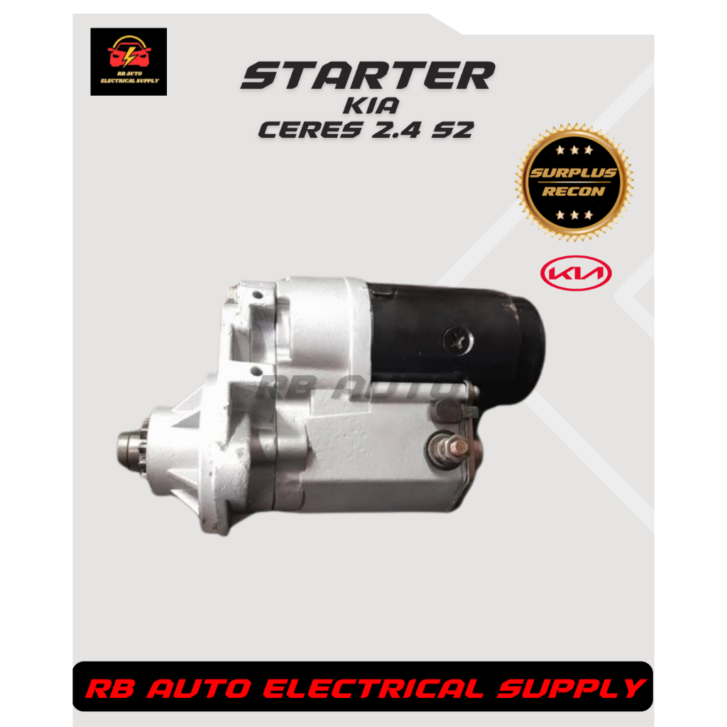 STARTER ASSEMBLY KIA CERES S2 2.4 12V 13TEETH RECONDITIONED/REFURBISHED ...