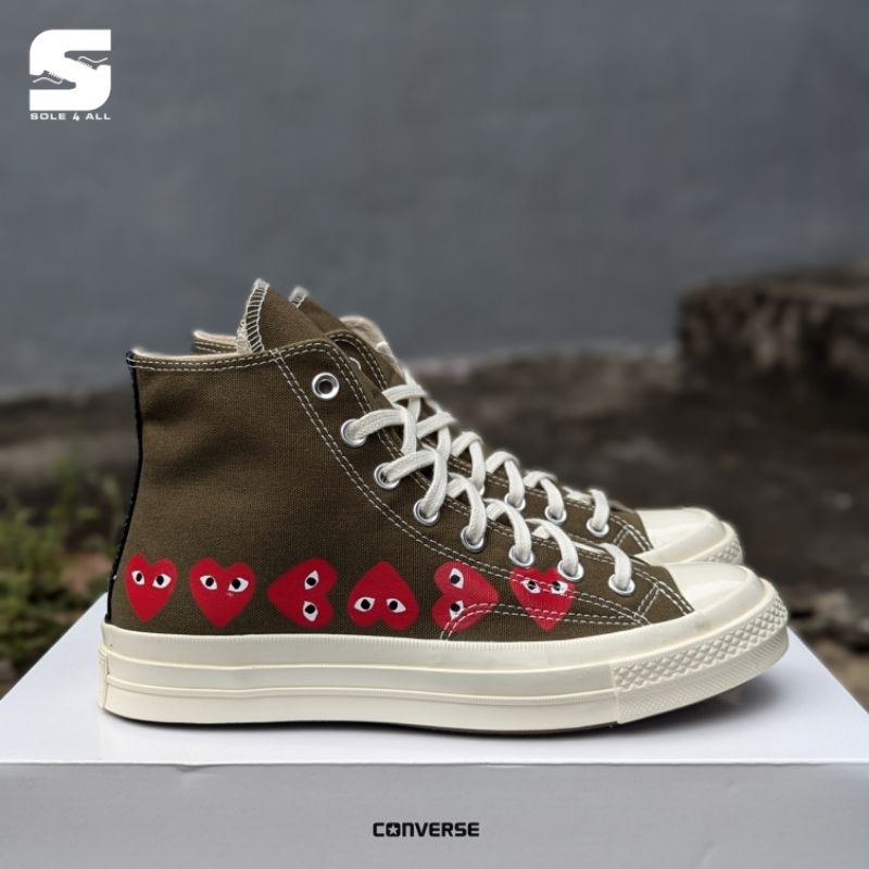 Cons X CDG Chuck 70 Hi Fir Green | Shopee Philippines