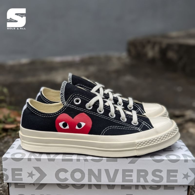 Cons X CDG Chuck 70 Low Black | Shopee Philippines