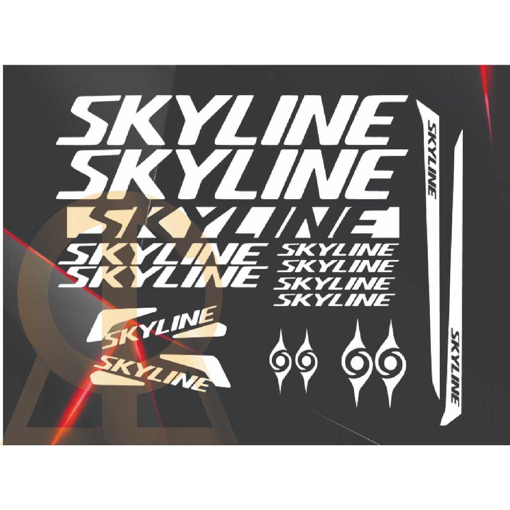 Skyline bike Stickers Skyline sticker Decals - Set | Shopee Philippines