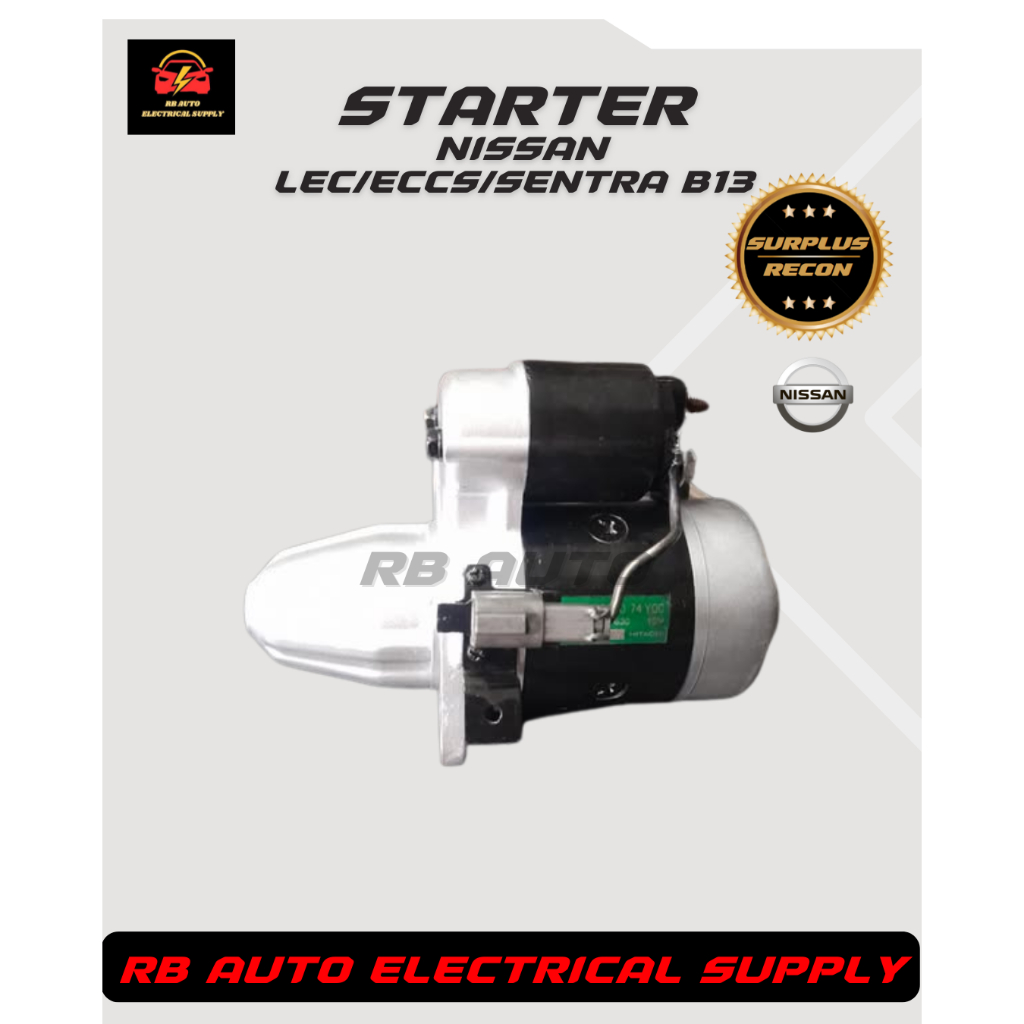 STARTER ASSEMBLY NISSAN LEC/ECCS/B13 12V 8TEETH RECONDITIONED ...