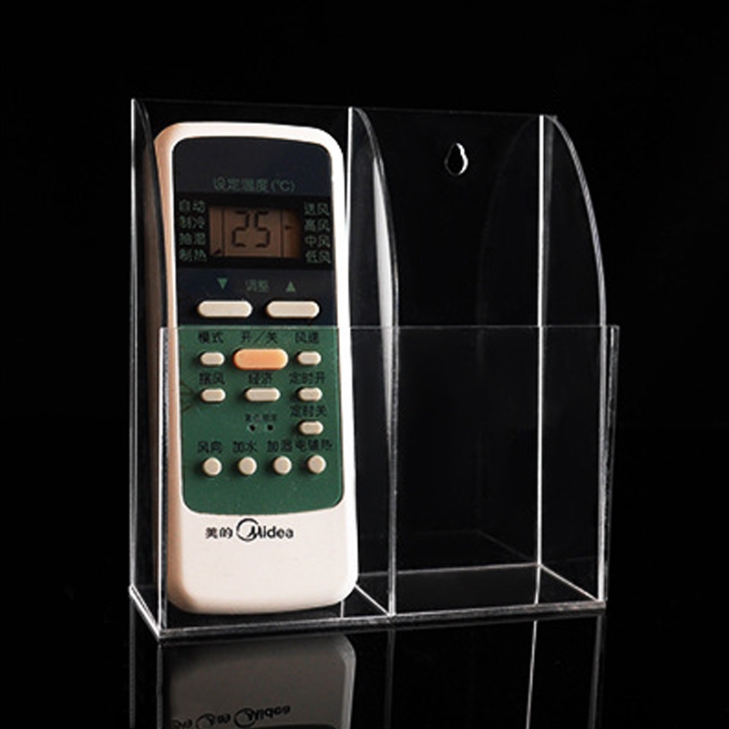 Clear Acrylic Wall Mount Remote Control Holder TV Air Conditioner ...