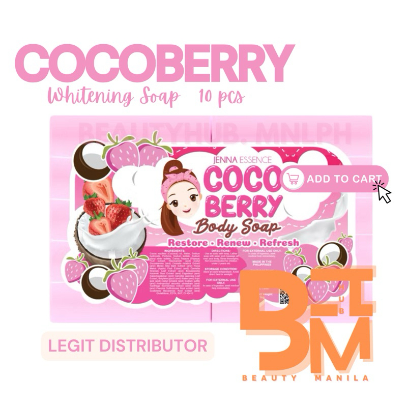 ORIGINAL 1Kg 10pcs in 1pack Cocoberry Soap By Jenna Essence Authentic ...
