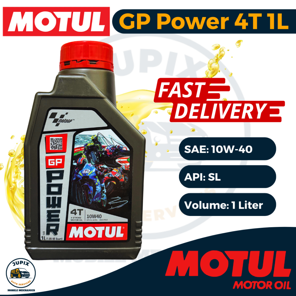 Motul GP Power 4T 10W-40 Motor Oil 1L (1 Liter) | Shopee Philippines