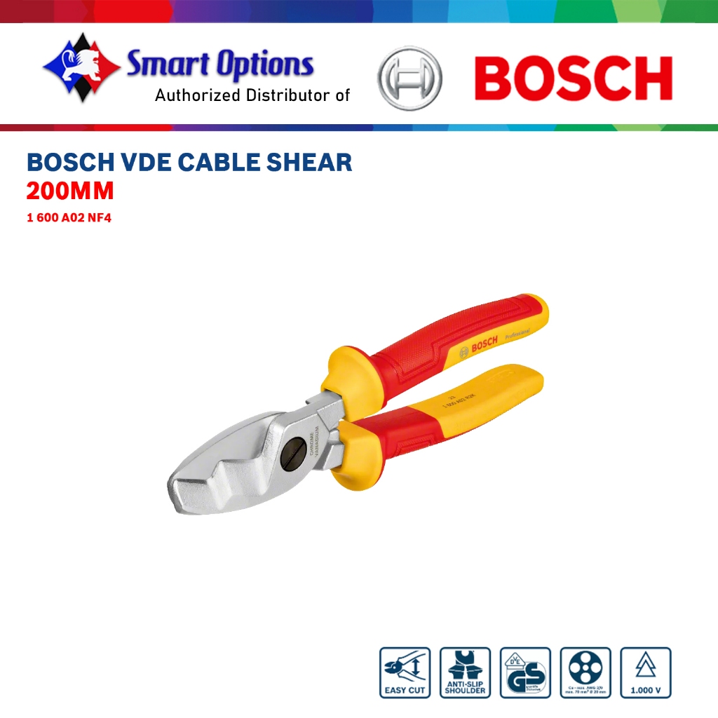 BOSCH VDE CABLE SHEAR PLIER 200MM | Shopee Philippines