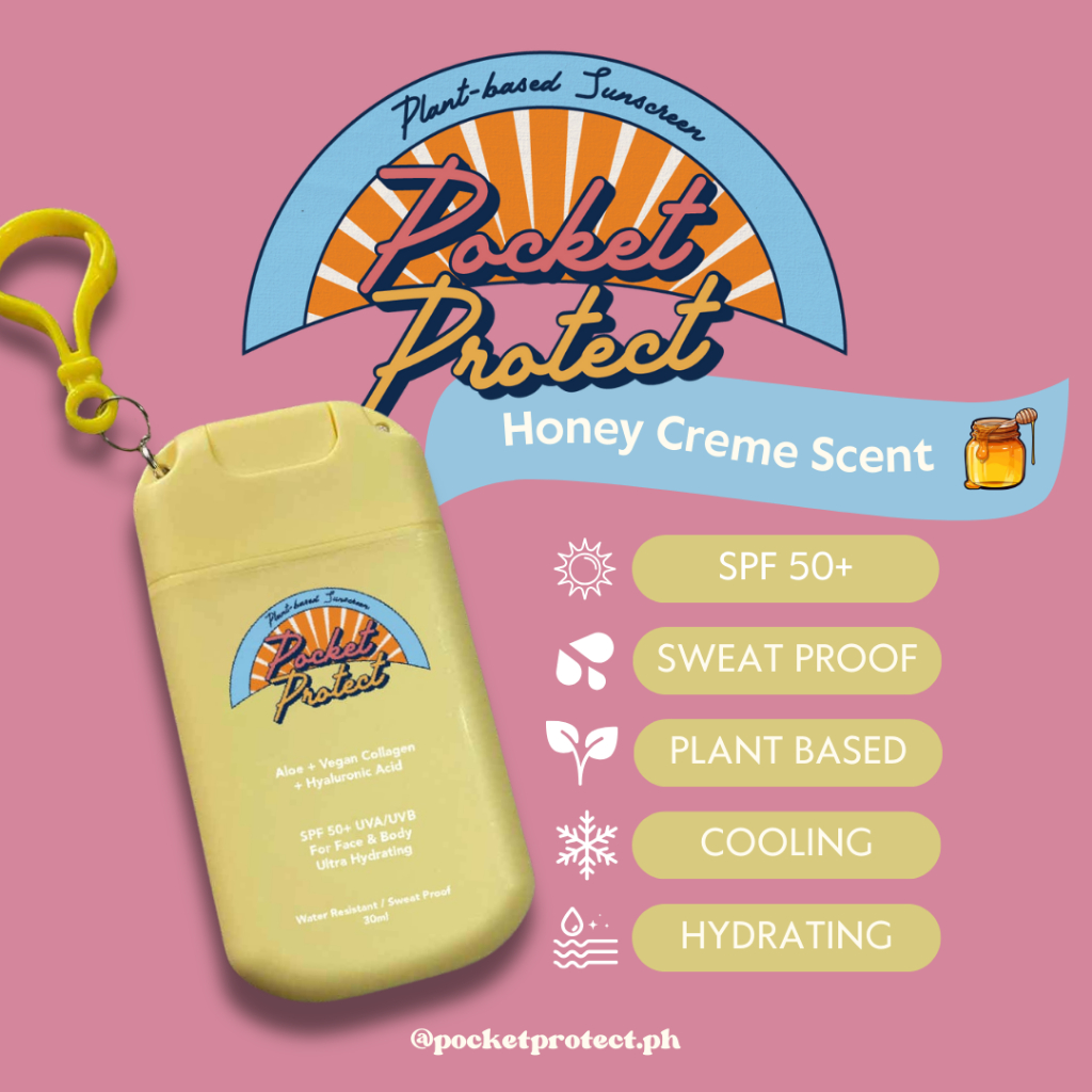 SPF 50 Pocket Protect Sunscreen Spray Honey Creme Scent (Yellow ...