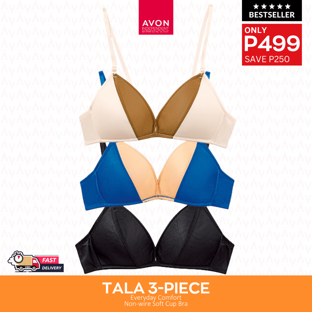 AVON Tala Non-Wire Soft Cup Everyday Comfort Bra Set (Pam, Aya, Eli, Bea, Avi, Kim, Sid ...