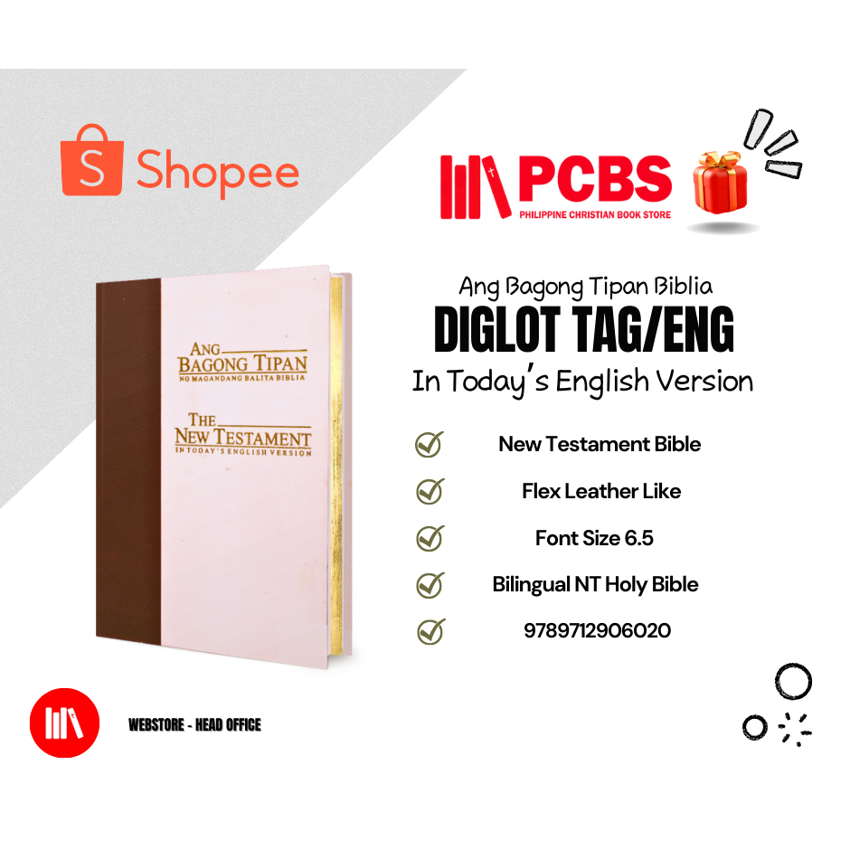 PCBS New Testament Diglot English/Tagalog Bible (IN TODAY'S ENGLISH/MBB ...