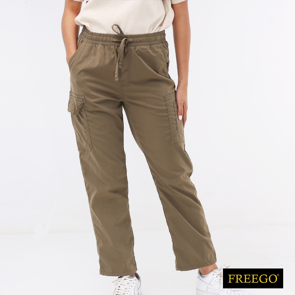 Freego Ladies Colored Cargo Pants Ladies ASB47-0025 | Shopee Philippines