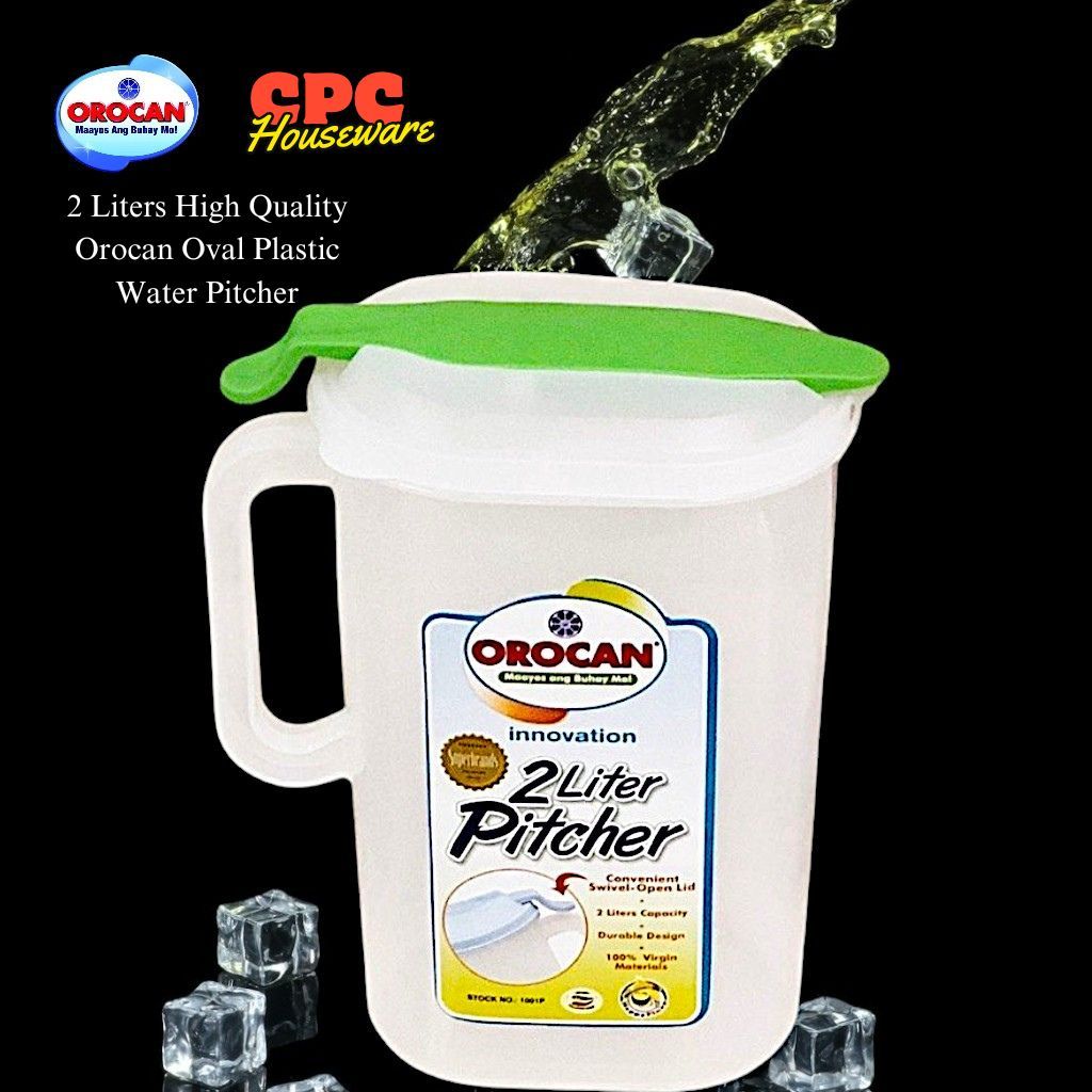 2 Liters High Quality Orocan Oval Plastic Water Pitcher/Water Jug ...