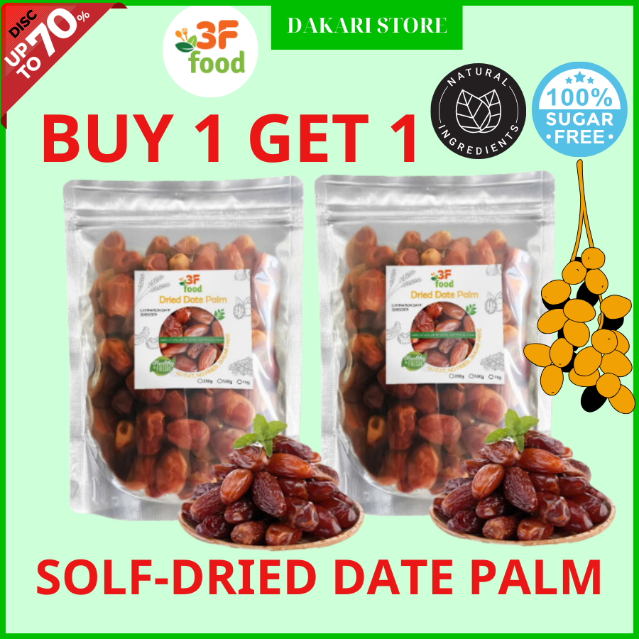 3F FOOD SOLF-DRIED DATE PALM 100g-250g-500g-1kg Isang masustansyang ...