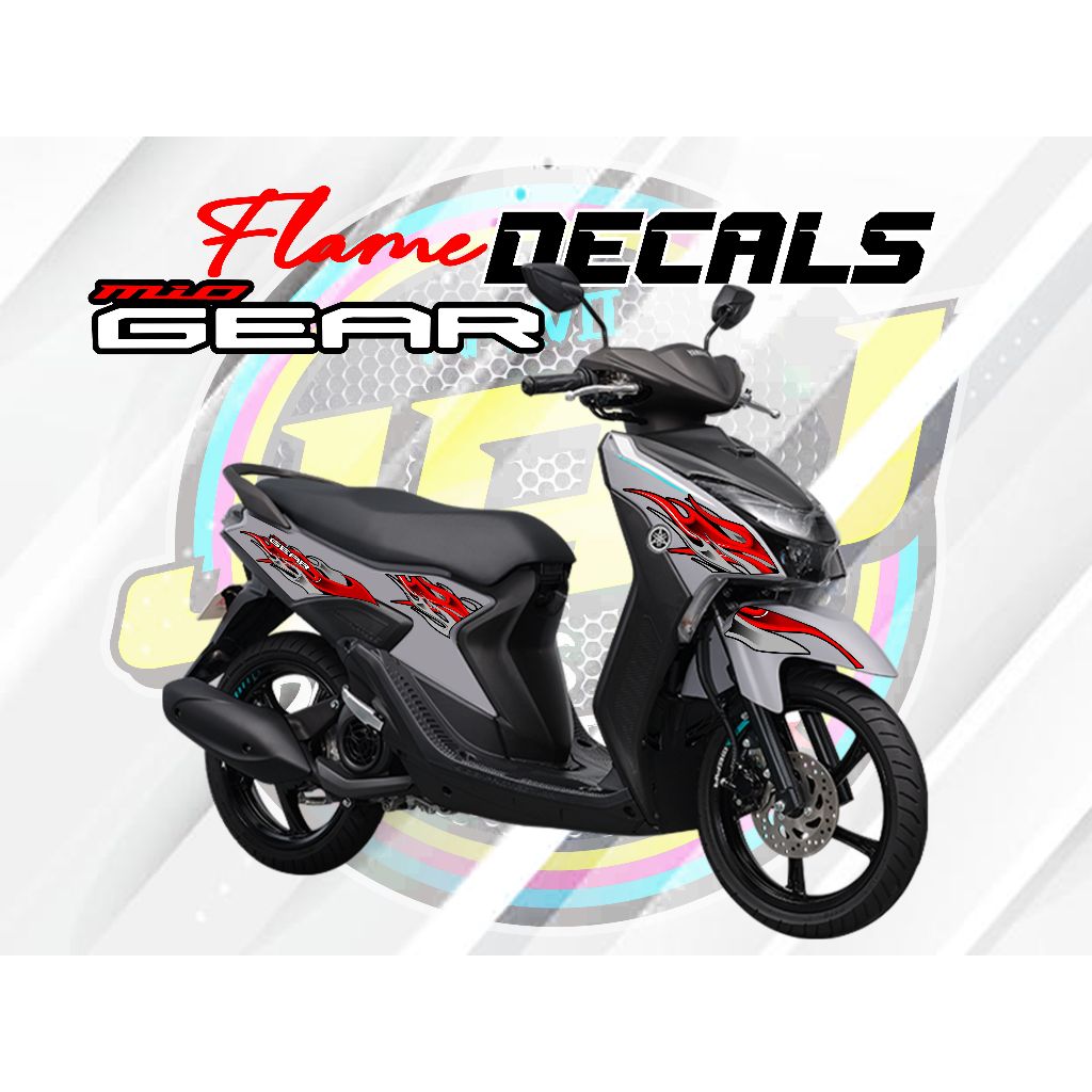 Yamaha Mio GEAR FLAME High-Quality Sticker | Shopee Philippines