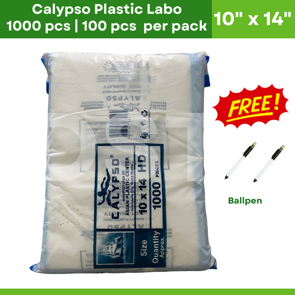 Calypso HDPE Plastic Labo | 1000 pcs (10 packs/100 pcs per pack) 10 ...