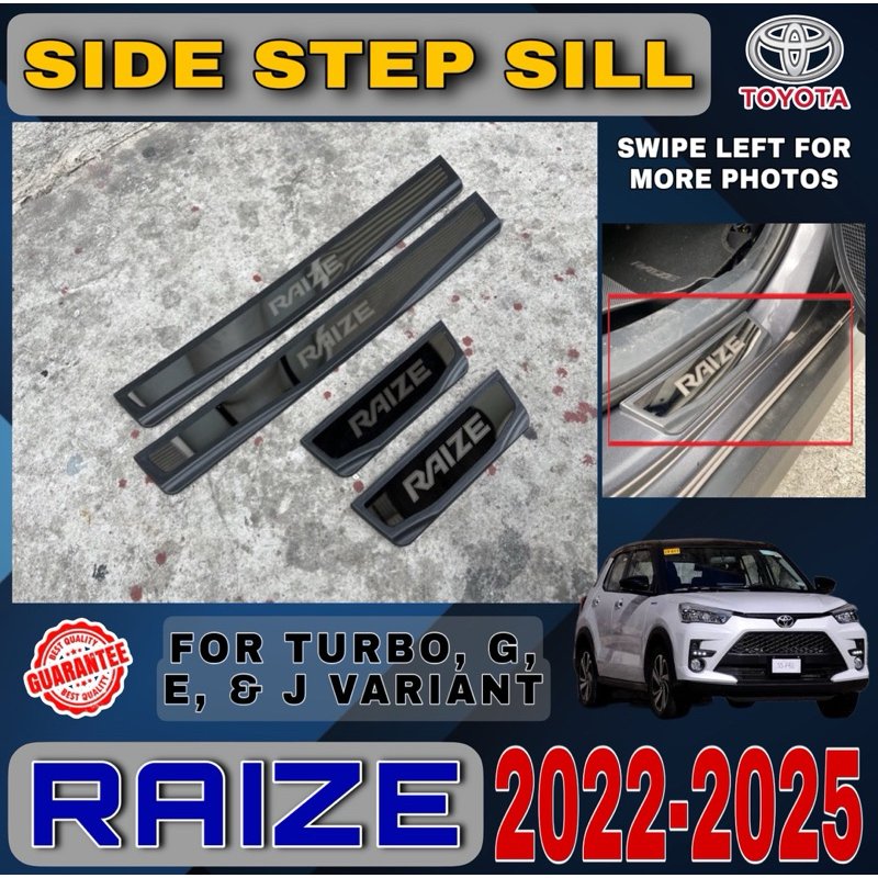 Toyota Raize 2022-2025 Side Step Sill | Shopee Philippines