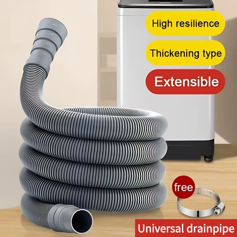 Washing machine drain extension hose Corrugated telescopic design ...