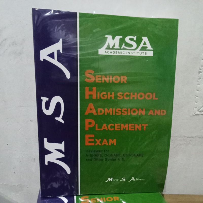 MSA Senior High school Admission and placement Exam | Shopee Philippines
