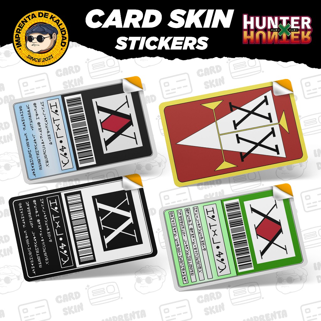 HunterxHunter Skin Card Sticker Vinyl Debit/ATM/beep card sticker skin ...