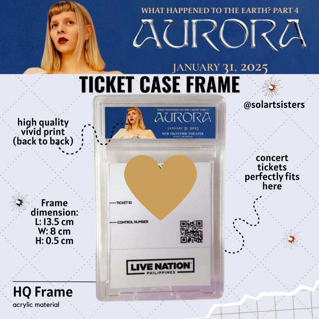 AURORA 2025 WHAT HAPPENED TO THE EARTH? PART4 Live Concert Ticket Case ...