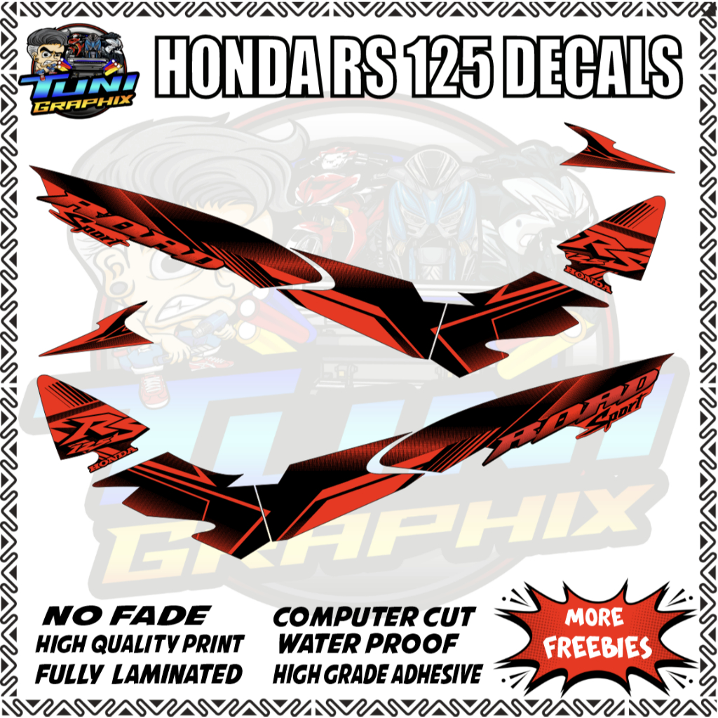 RS 125 / NICE 125 DECALS ( EL VERDE ROAD SPORT ) - High Quality Print ...