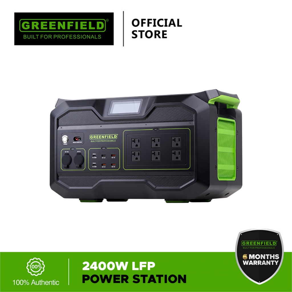 Greenfield Lithium Phosphate Power Station 2400W 2496WH | Shopee ...