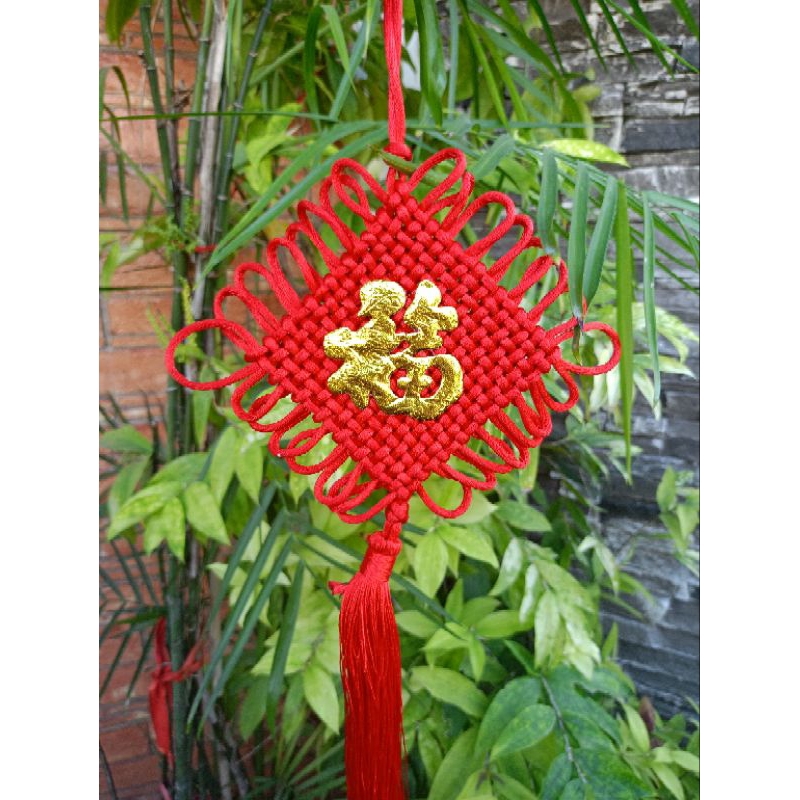 Feng Shui Red String Mystic Knot with Mantra Panabit | Shopee Philippines