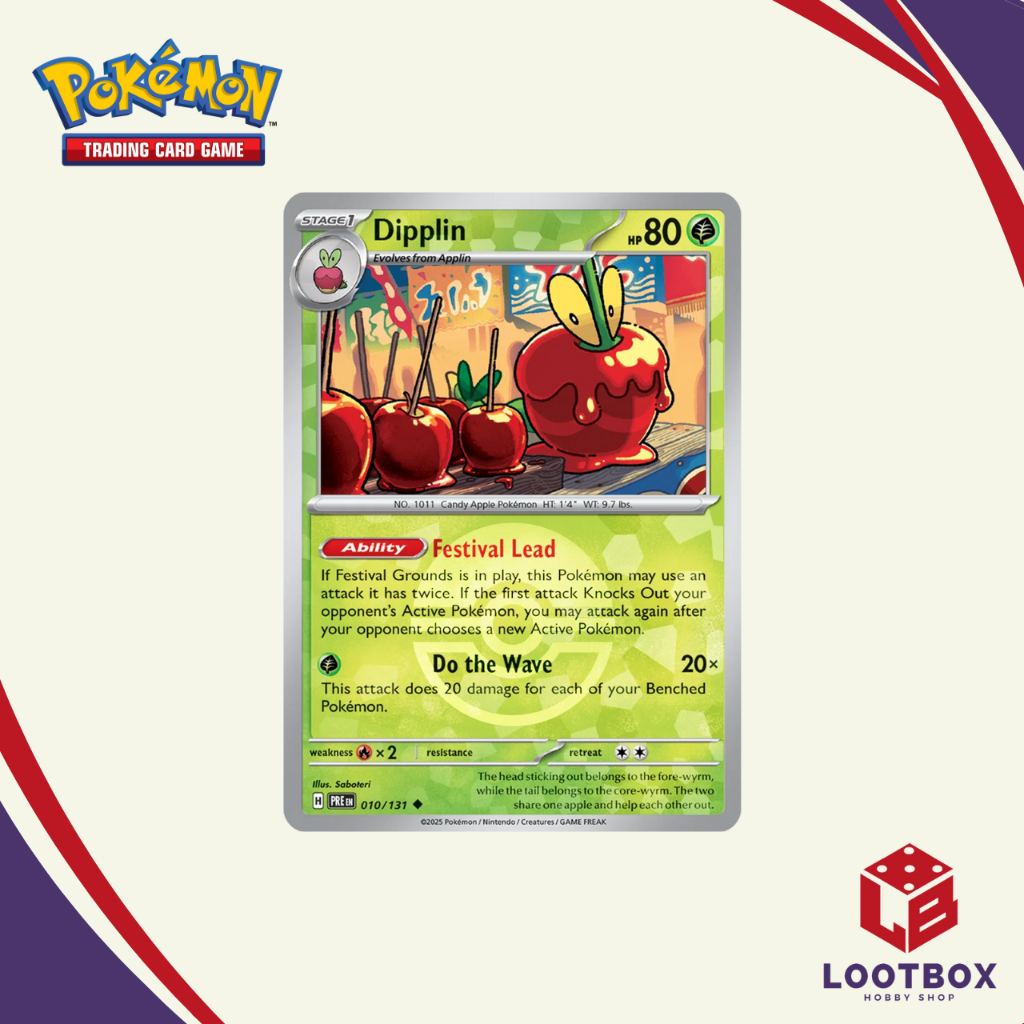 Pokemon Card Game: Dipplin (Pokeball Rare) - Prismatic Evolutions ...