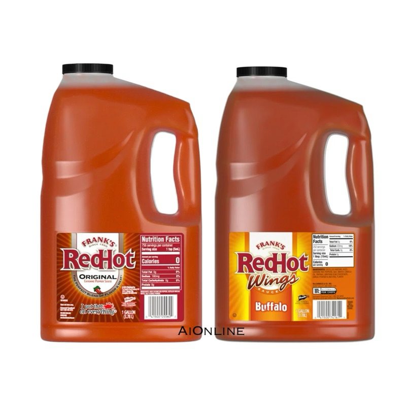 Frank’s Red Hot Original Cayenne Pepper / Buffalo Sauce 1 Gal | Shopee ...