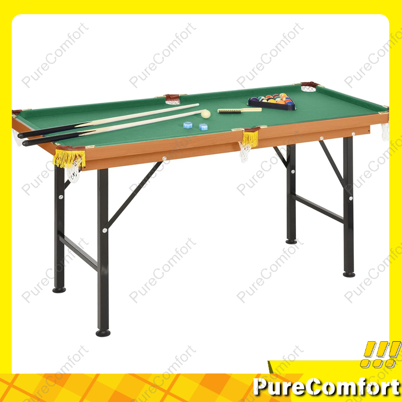 PureComfort Mini Wooden Tabletop Billiard Table Adjustable Compact Pool ...