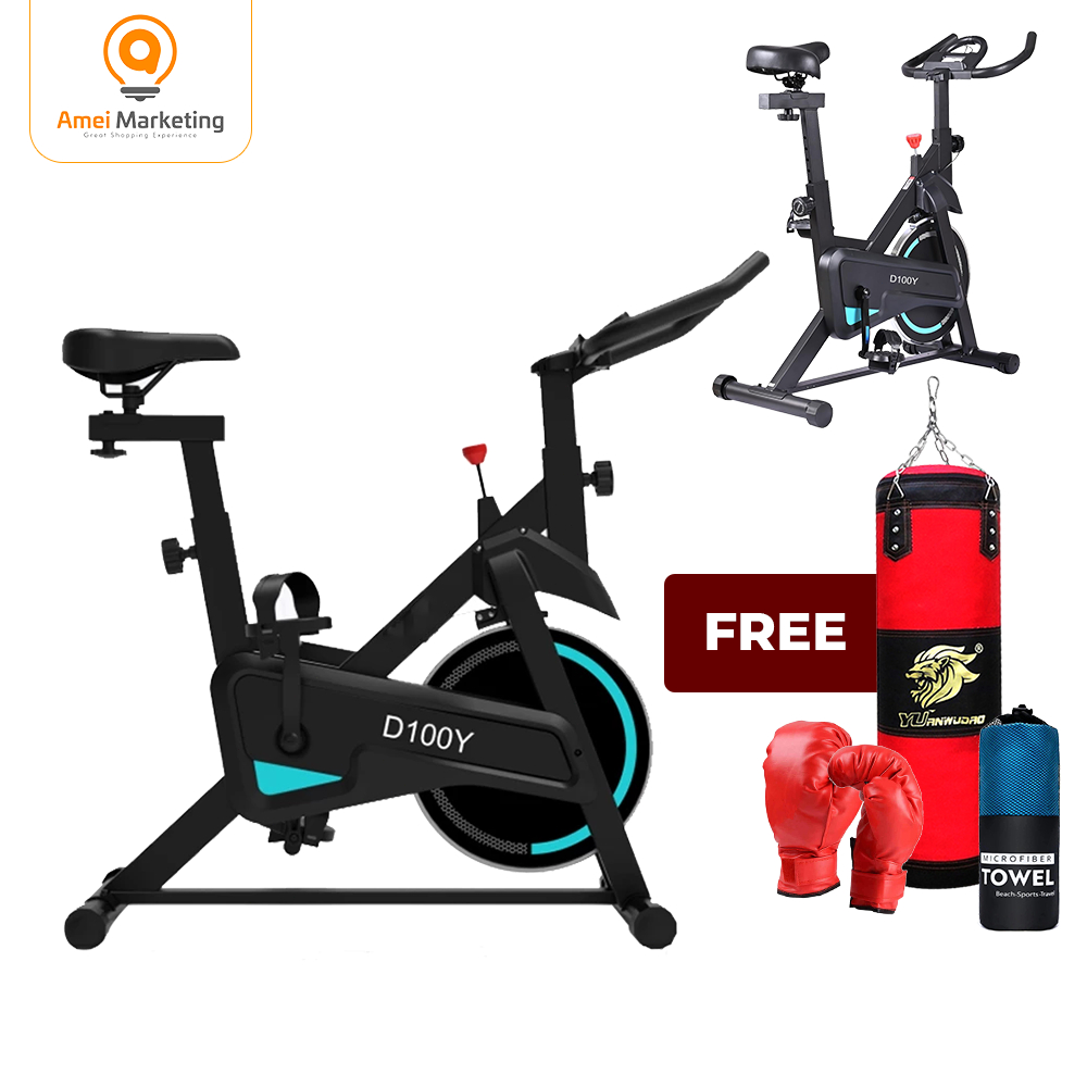 AMEI Spinning Bike Exercise Bike Fitness Home Equipment Cardio Bike 4kg ...
