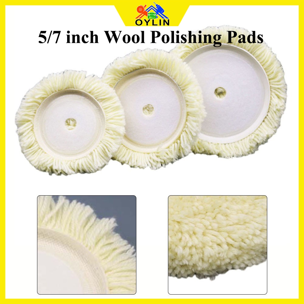 5/7 Inch Wool Polishing Buffing Bonnet Pads Car Polishing Wool Disc ...
