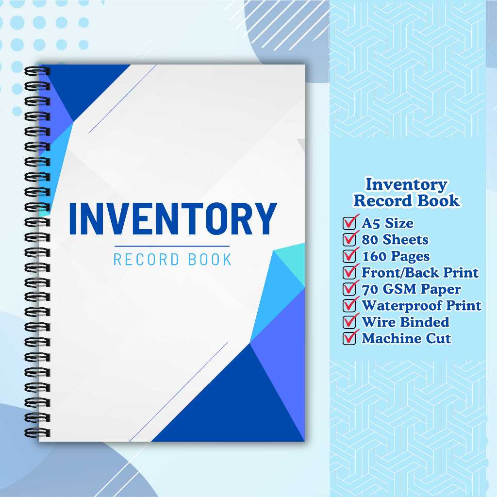 A5 Inventory Record Tracker Booklet Notebook | Shopee Philippines