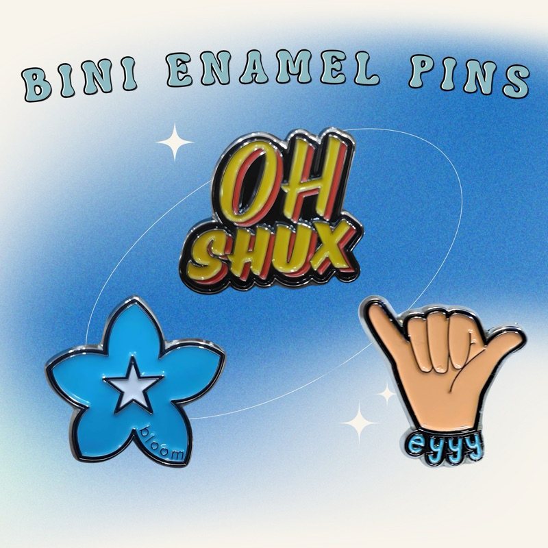(Bundle) BINI Enamel Pins with Photocard freebie | Shopee Philippines