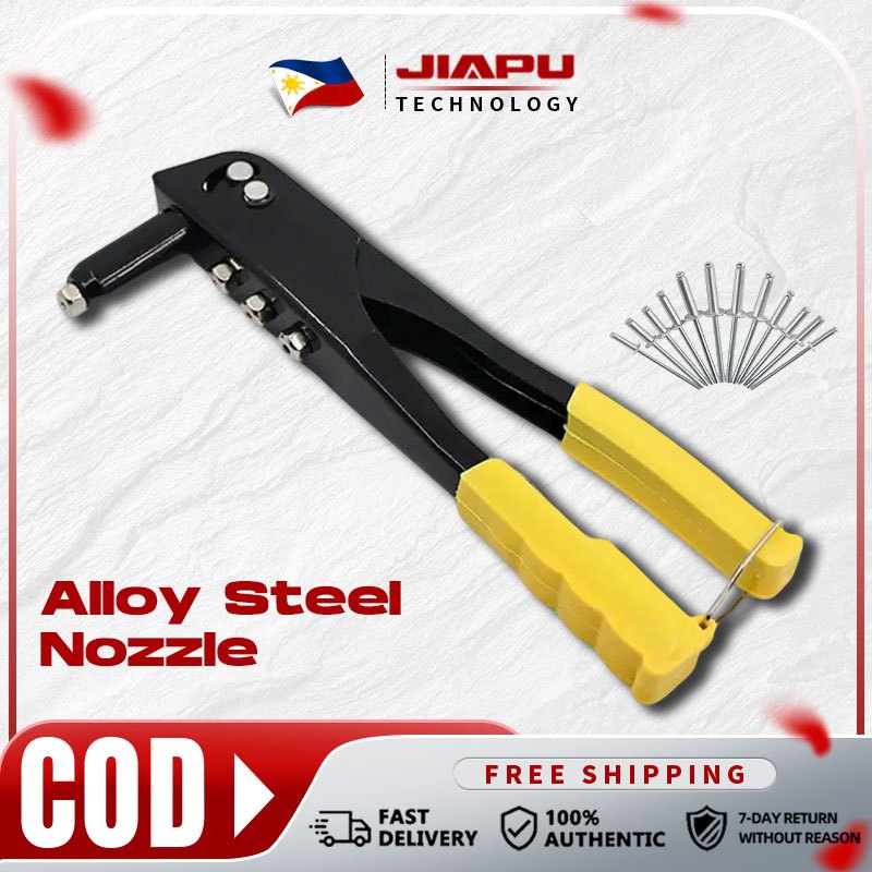 Rivet Gun Hand Riveter Ordinary Yellow Steel Iron Hand Riveter Blind ...