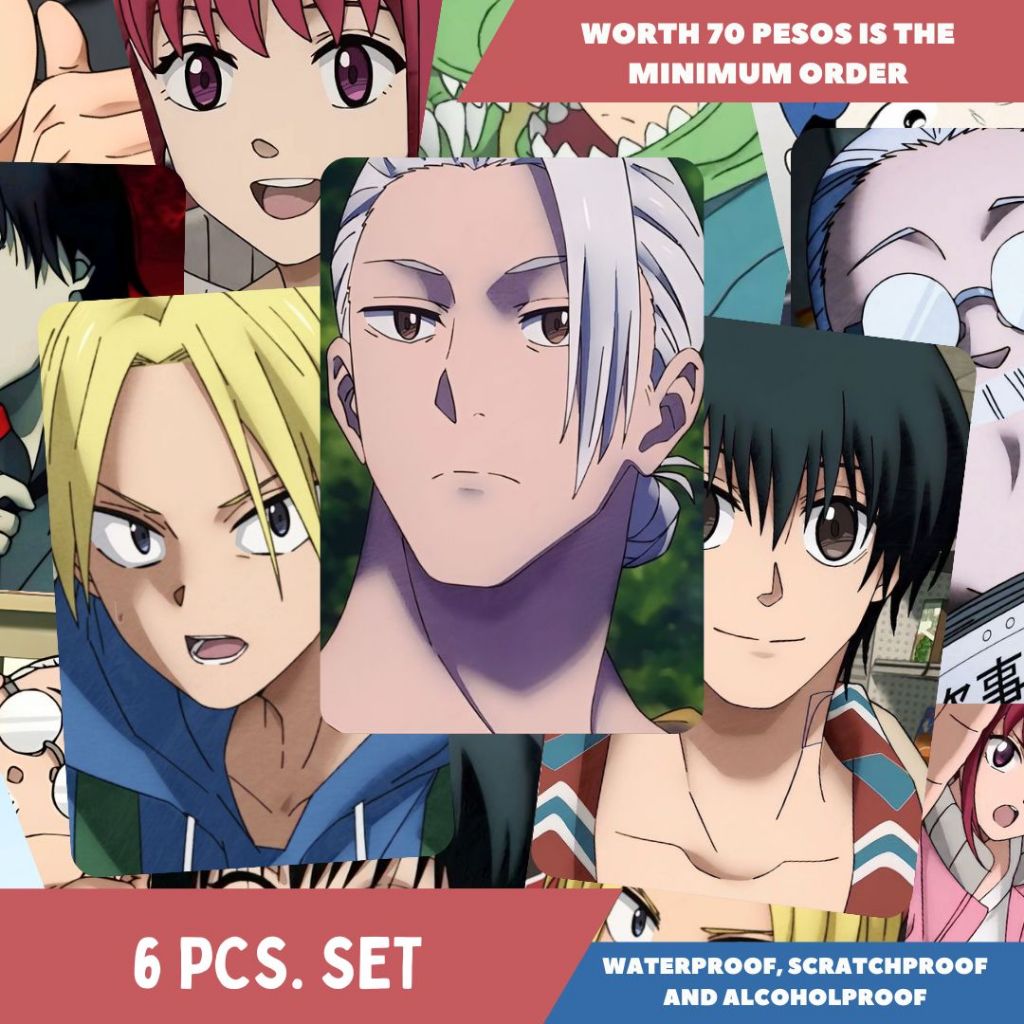 [ 6 pcs. SET ] Sakamoto Days Anime Photocards (Waterproof and ...