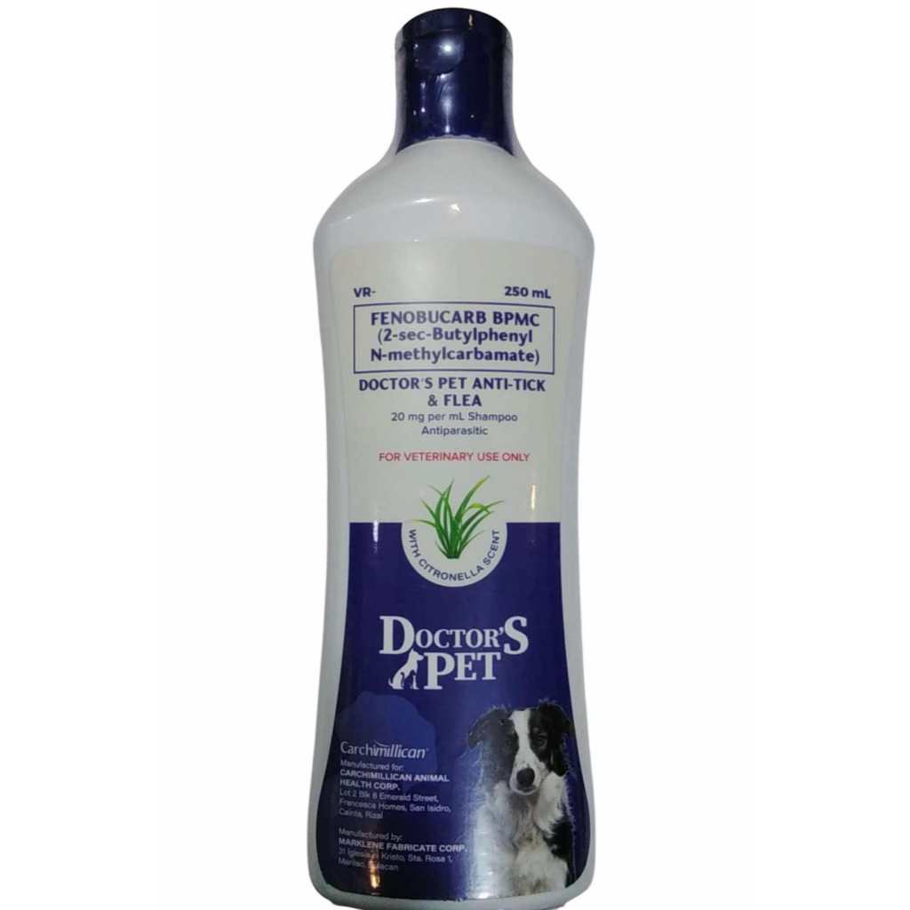 DOCTOR'S PET Anti-Tick & Flea Shampoo with Citronella Scent 250ml ...